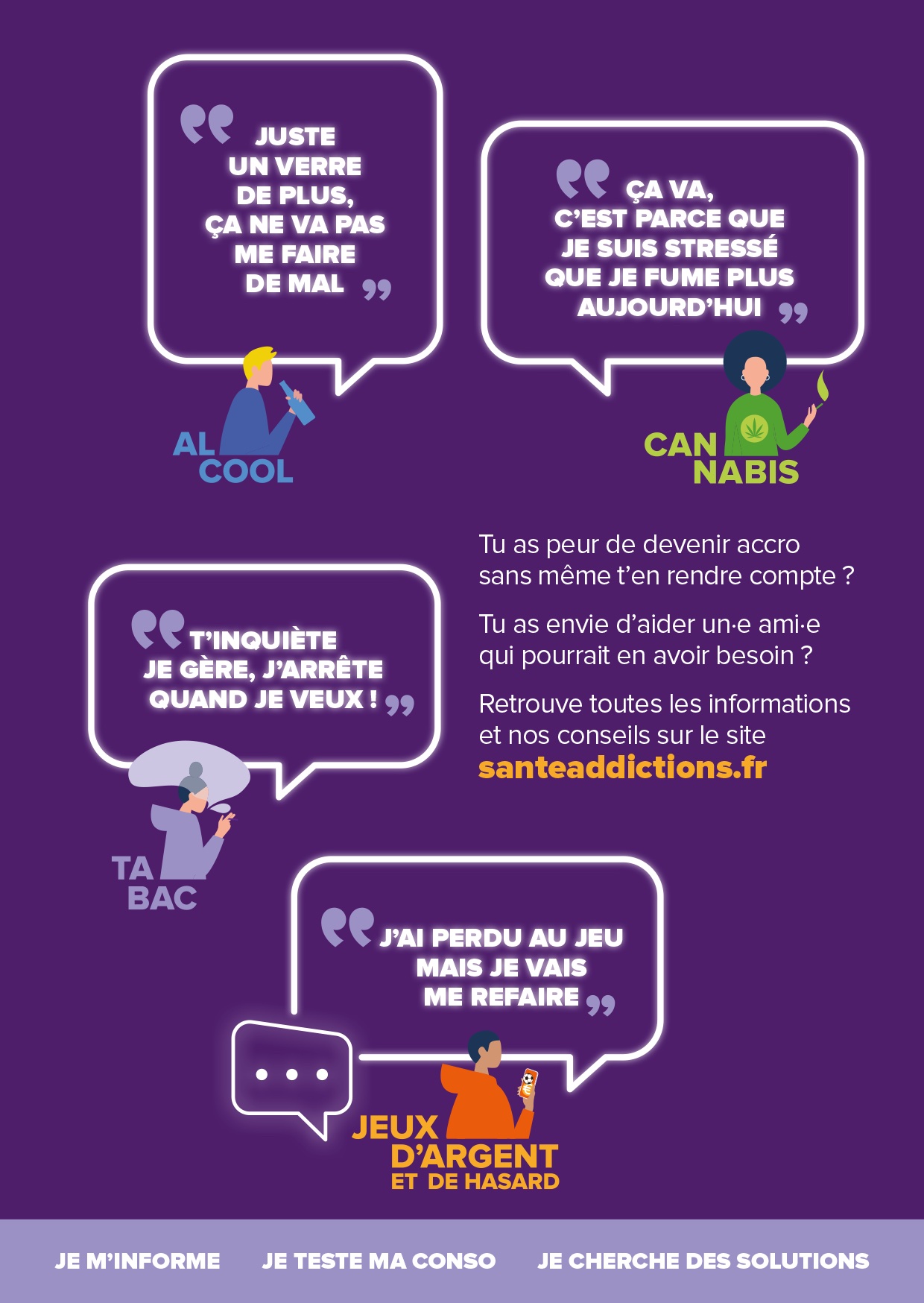 Flyer "Non aux addictions, oui à ma santé !" - Non aux addictions, oui ...